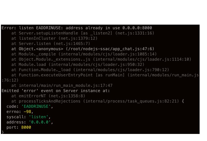 [에러노트] nodejs
